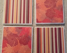 Popular items for fall coasters on Etsy