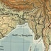 Old Map of Asia 1901 India China & South East Asia