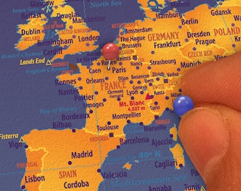 World travel map | Etsy