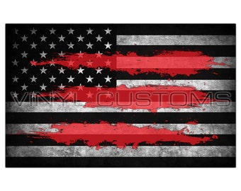 American Flag Tactical Subdued Vinyl Decal Sticker by VinyICustoms