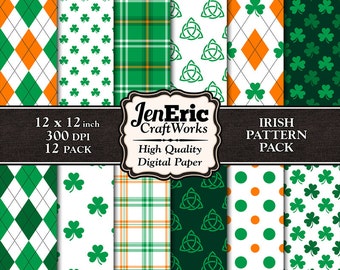 Irish digital paper | Etsy