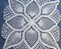 Popular items for square crochet doily on Etsy