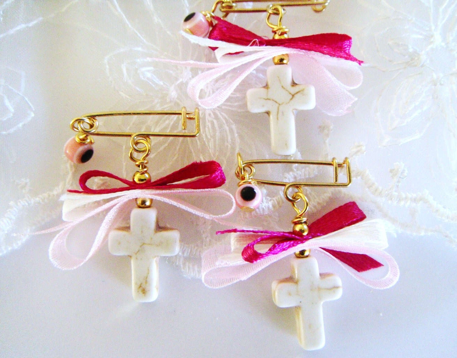 Girls Witness pins Orthodox Baptism Orthodox Christening