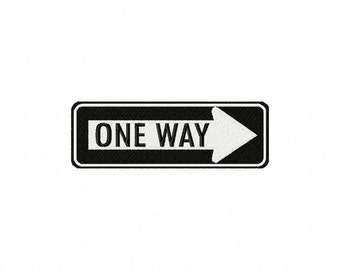 One way sign | Etsy