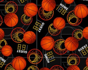Basketball fabric | Etsy