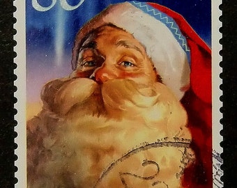 Santa claus stamps | Etsy