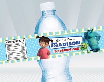 Monster inc labels | Etsy