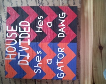 House Divided Wood Sign