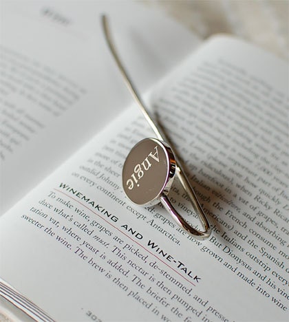 Personalized bookmark Engraved bookmark Silver bookmark