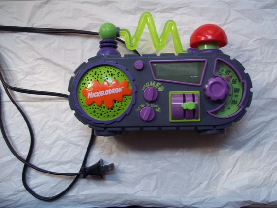 Nickelodeon Alarm Clock Vintage 1990's Time by 9LivesCustom