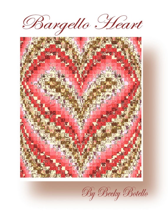 Bargello Heart Quilt Pattern PDF