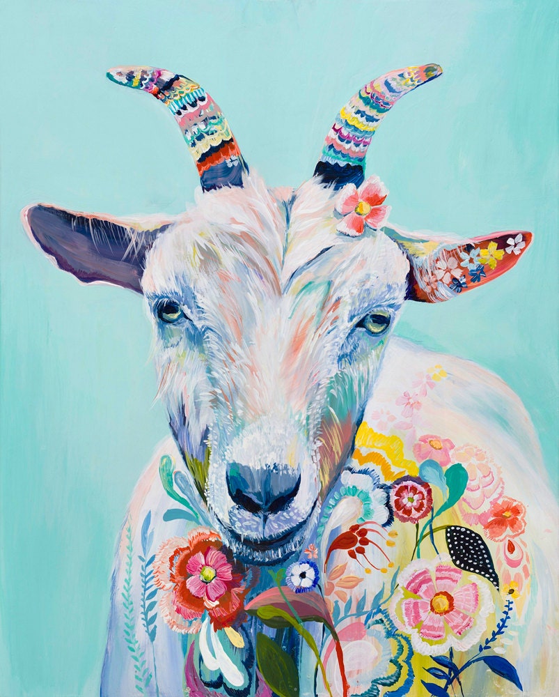 12 Giclee Print Magical Goat by Starla Michelle