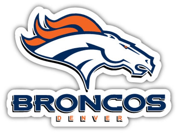 Denver Broncos NFL Football sticker decal 5 x 4