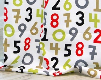 Popular items for fabric with numbers on Etsy