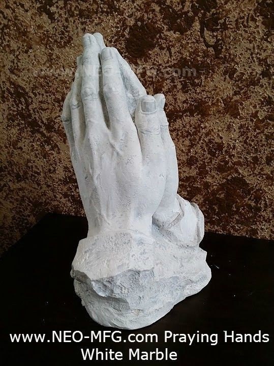 Religious Praying Hands Father Sculpture Statue Pray Neo-Mfg