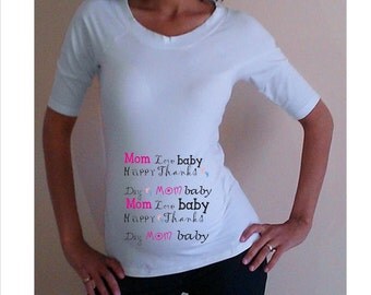 Fun,cute, Typography maternity Shirt for mothers day