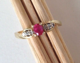 Popular items for red stone ring on Etsy
