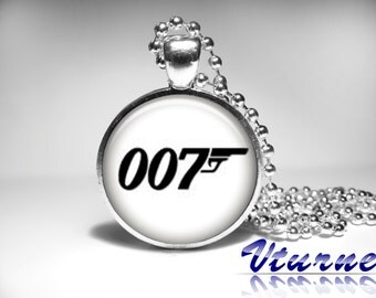 007 Pendant James Bond necklace, Mens Gift ,vintage Charm Jewelry ...