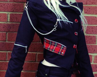 Popular items for punk jacket on Etsy