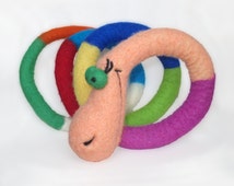 Unique felt snake related items | Etsy