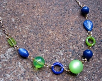 Items similar to Eco-Friendly Statement Necklace - A Breath of Fresh ...