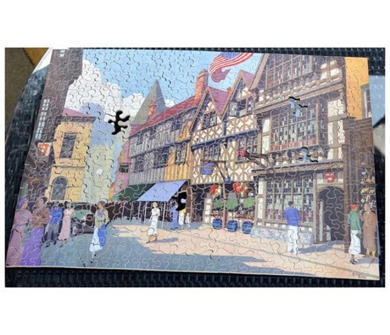 Vintage Wooden Jigsaw Puzzle Chad Valley GWR Harvard by TeaJay