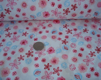 Floral knit fabric | Etsy