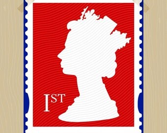 Popular items for england stamp on Etsy