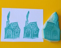 Popular items for house rubber stamp on Etsy