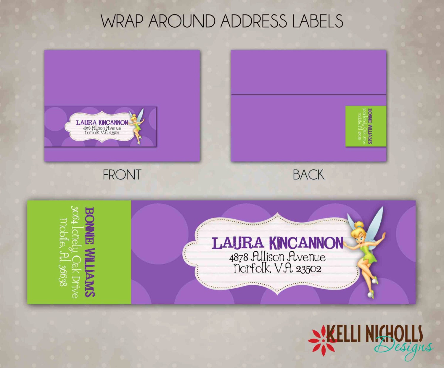 Tinkerbell Custom Wrap Around Return by KelliNichollsDesigns
