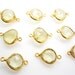 Yellow Topaz Connectors Lemon Topaz Drop 22KT by loveofjewelry