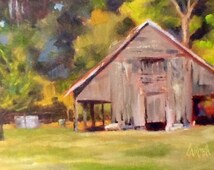 Popular items for barn oil painting on Etsy