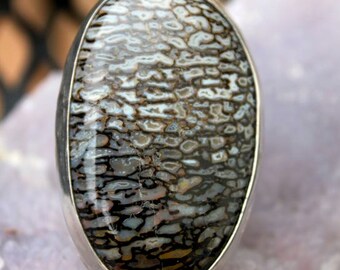 Fossilized Dinosaur Bone Ring