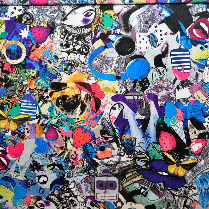 Alice in wonderland themed Infinity scarf by Pixiesdance on Etsy