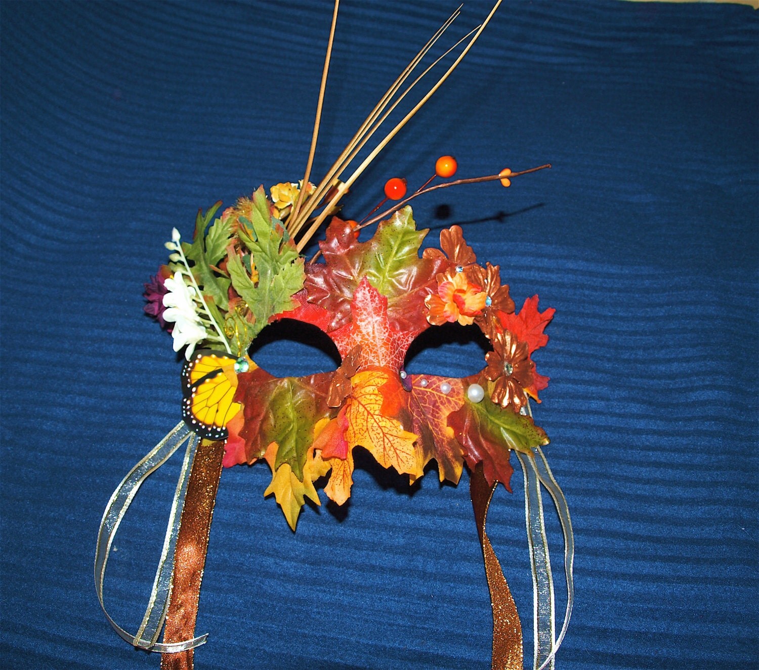 Fairy Mabon Autumn Mask Halloween