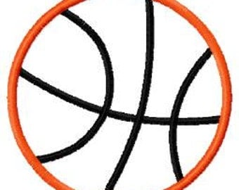 Basketball Embroidery Design