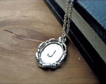 Letter j necklace | Etsy