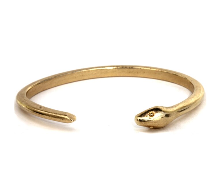 Snake Cuff Bracelet by JulieNolanJewelry on Etsy