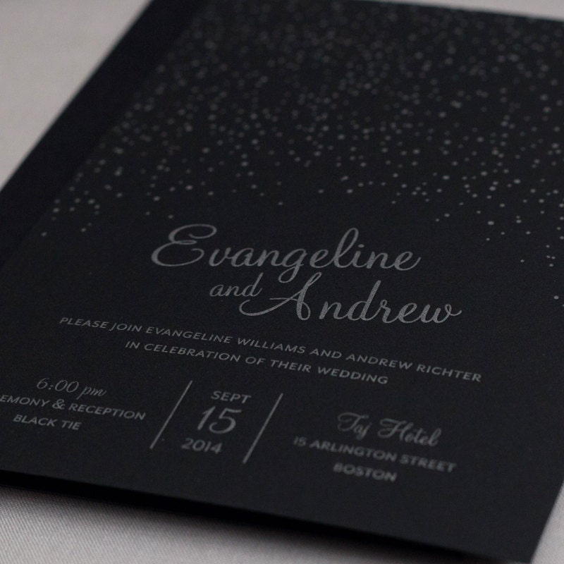 Starry Night Invitation – Sample – OnePaperHeart – Stationary & Invitations