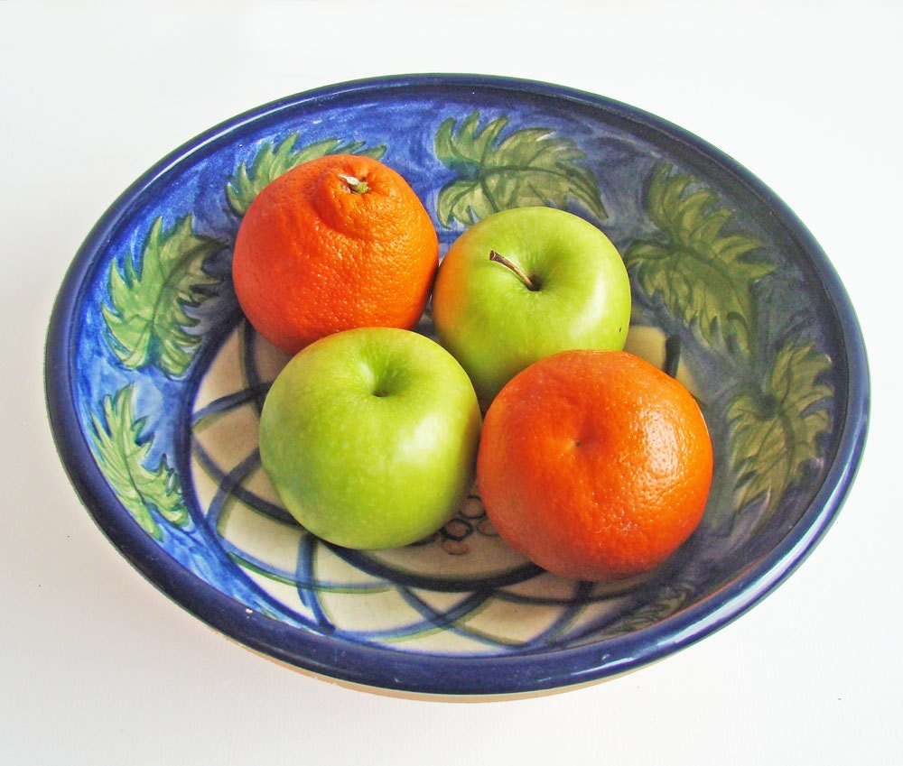 Vintage Hand Made Fruit Bowl in Terracotta, Bohemian Home Decor ...