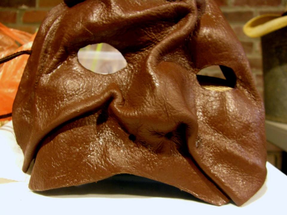 Brown Leather Mask