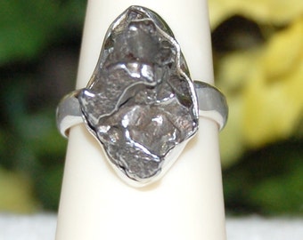 Meteorite Ring, Size 7, Campo de Cielo, Iron Meteorite, Meteorite ...