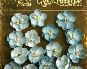 Popular items for blue paper flowers on Etsy