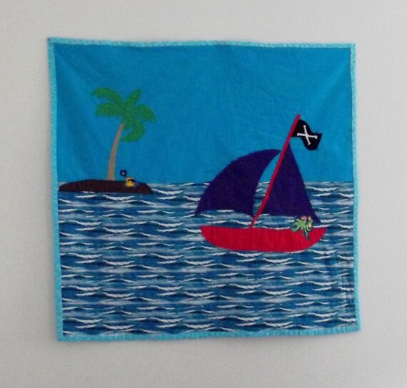Pirate Ship Quilt by marylandquilter on Etsy