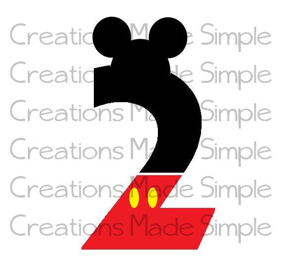 Mickey Mouse 2nd Birthday Printables