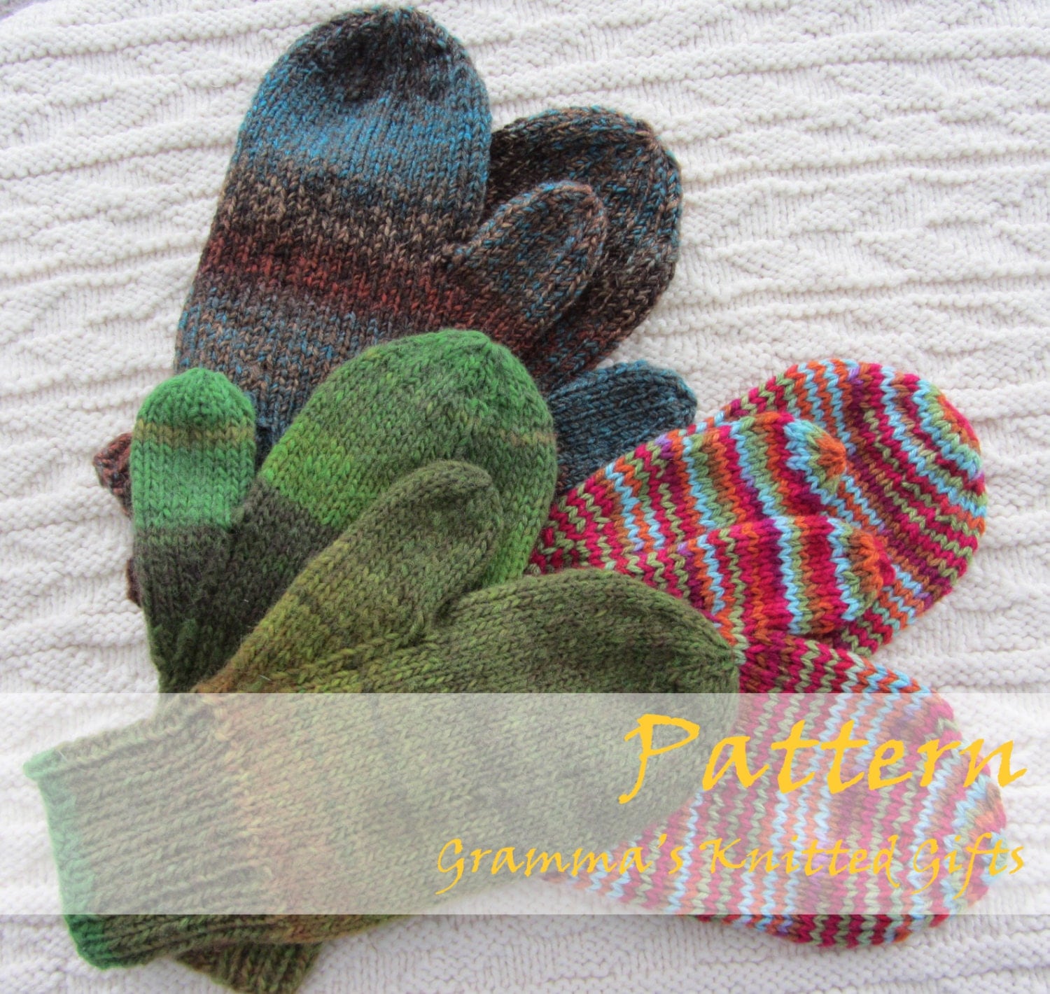 Classic Adult Mittens Knitting Pattern