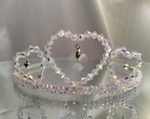 Unique heart tiara related items | Etsy