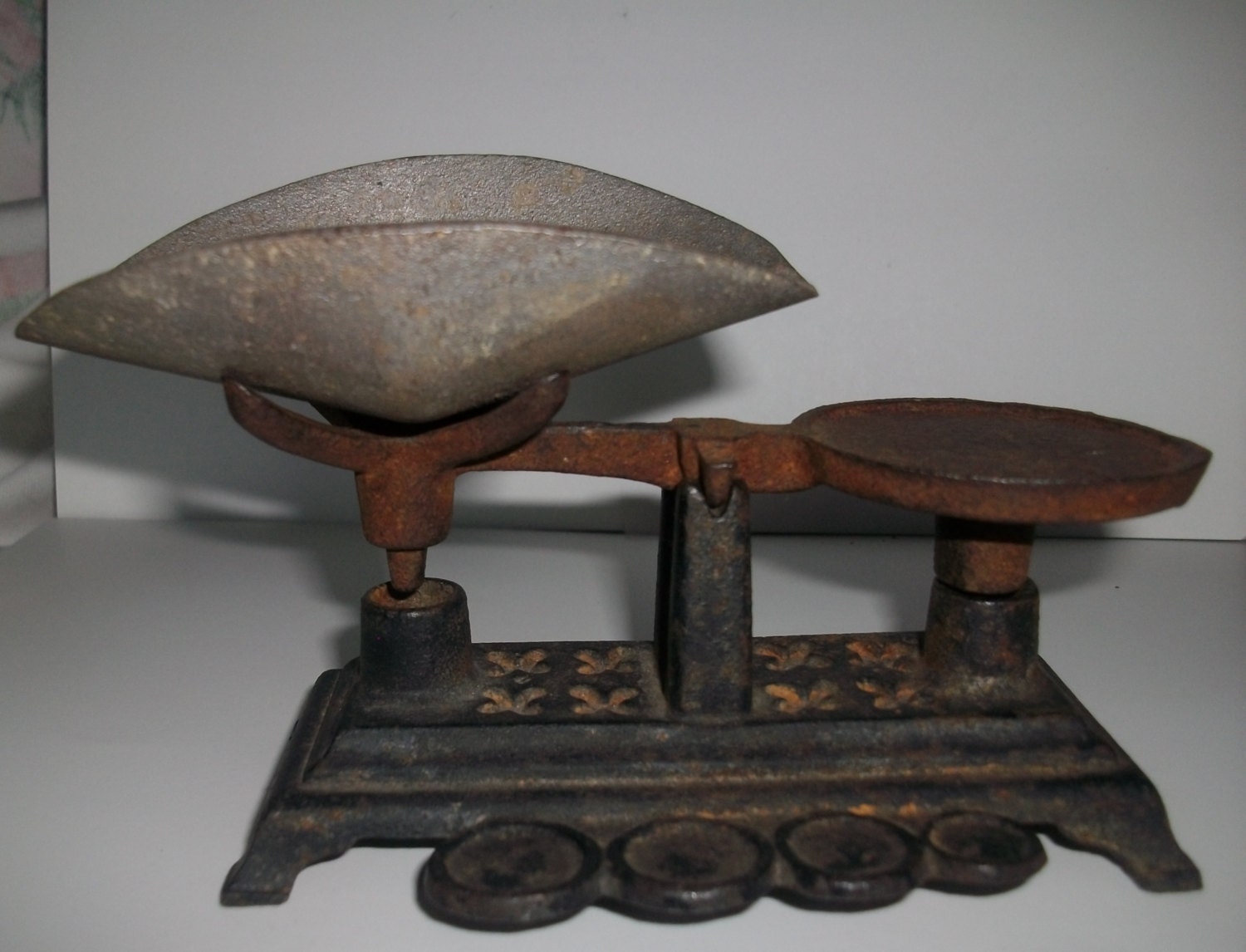 Antique Cast Iron Weighing Scale by MassTreasures on Etsy