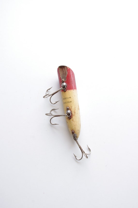 Heddon Basser Vintage Wooden Fishing Lure 1930's