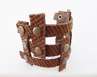 Leather Wrist Band / Wristband Handcrafted Jewellery / Leather Wrap ...